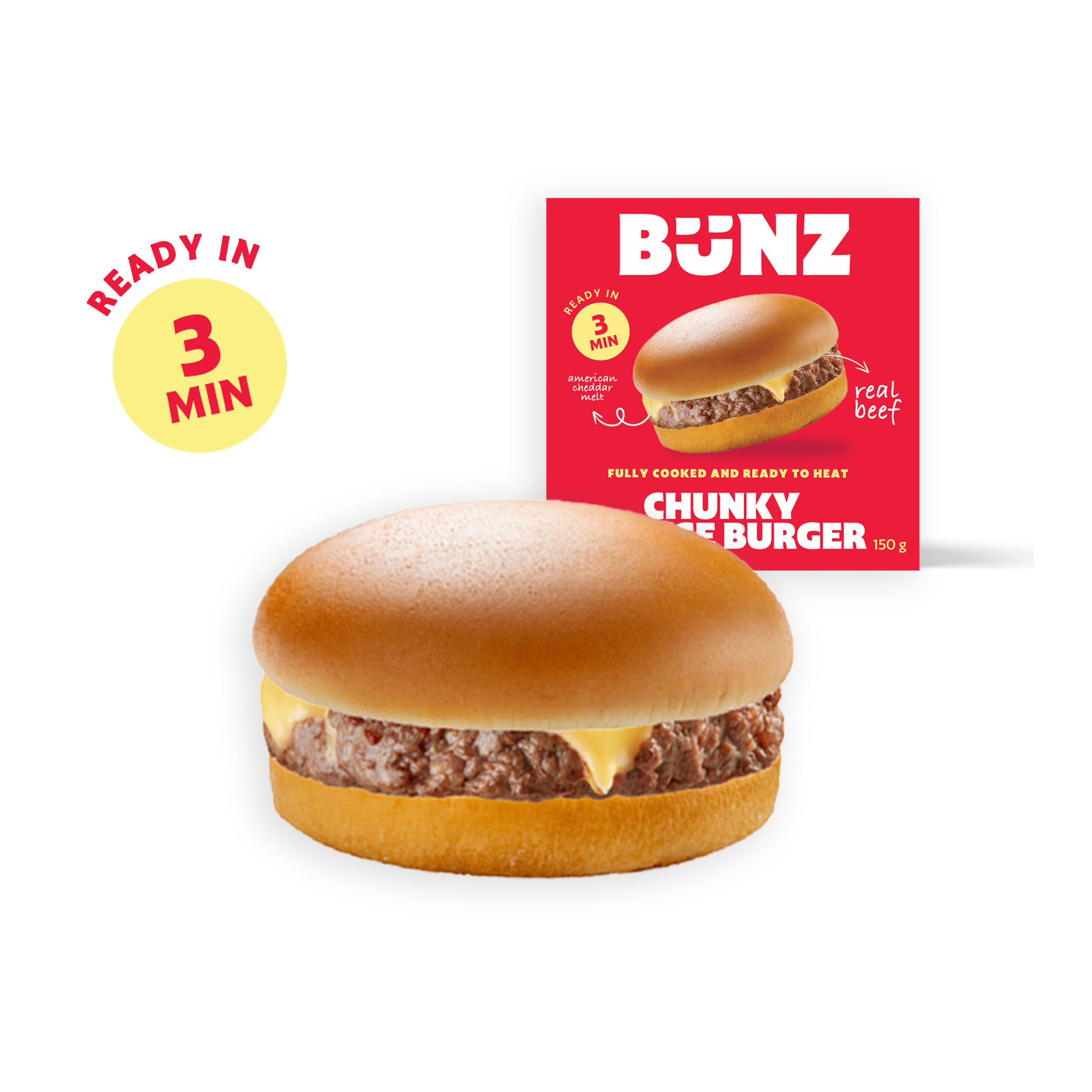 Chunky Cheeseburger (150grams) – InstaChef